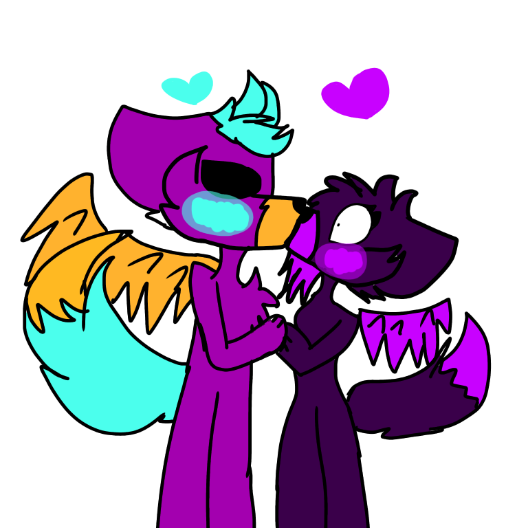 Night fury 127 x Sparks!💜🧡 - ibisPaint