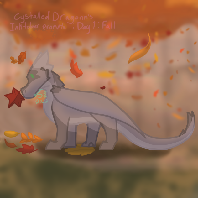 Inktober Prompt, Day 1. Fall - ibisPaint