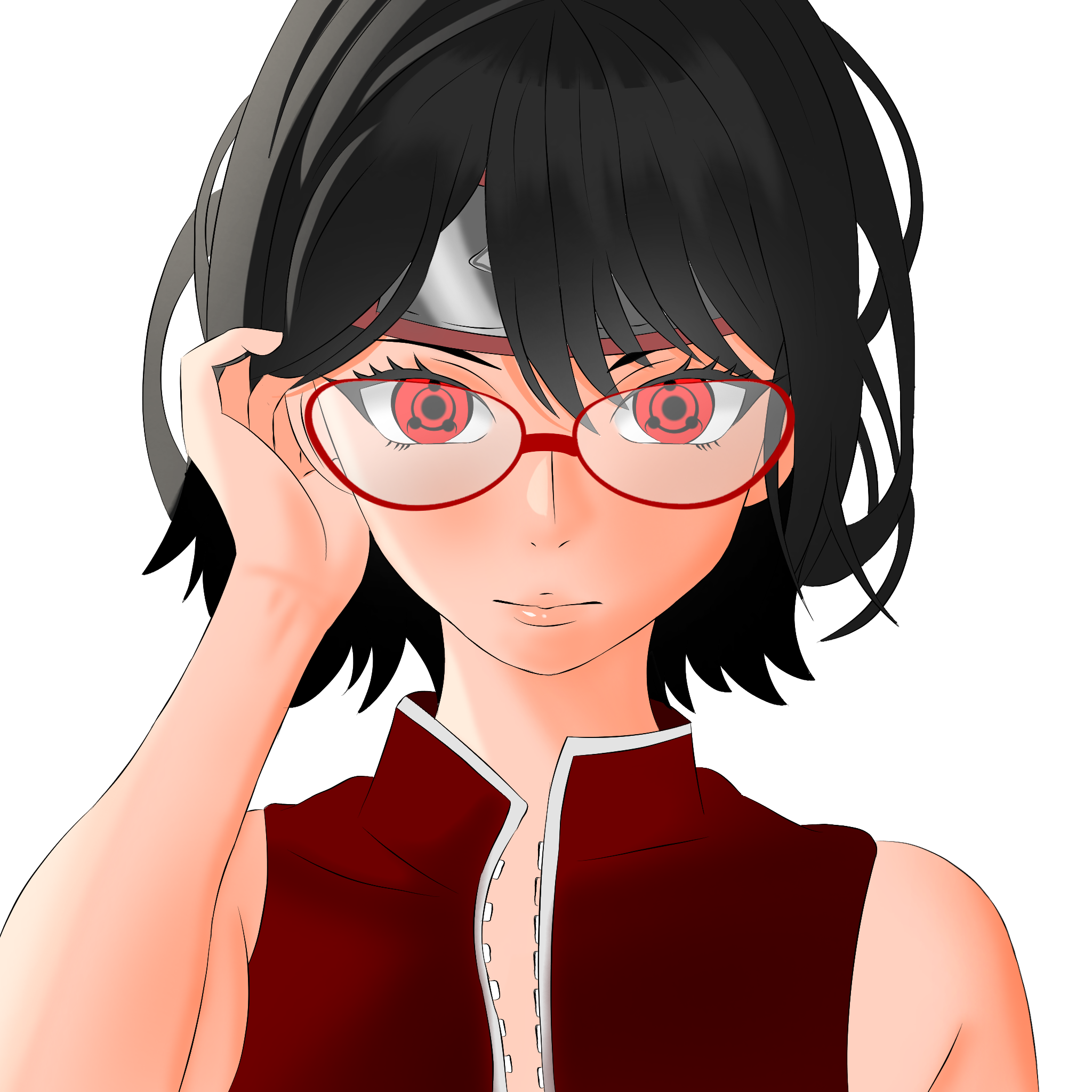 sarada uchiha cor - ibisPaint
