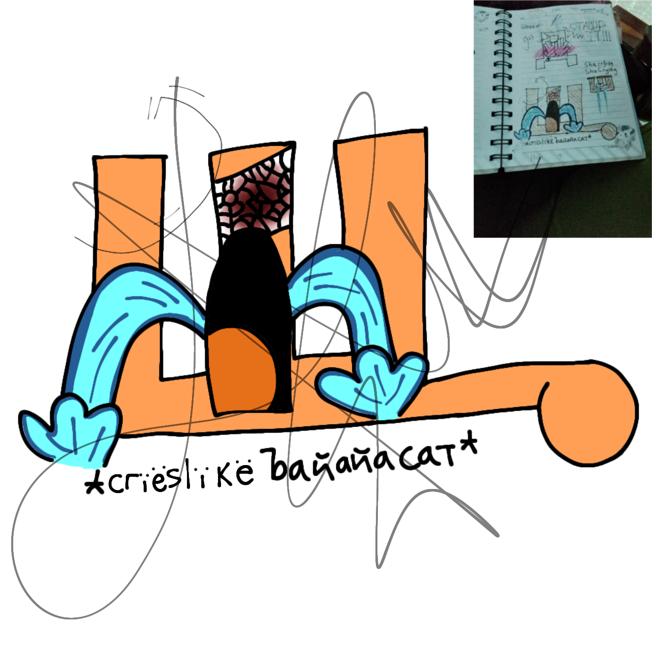 𝘊𝘳𝘪𝘦𝘴 𝘓𝘪𝘬𝘦 𝘉𝘢𝘯𝘢𝘯𝘢 𝘊𝘢𝘵 - ibisPaint