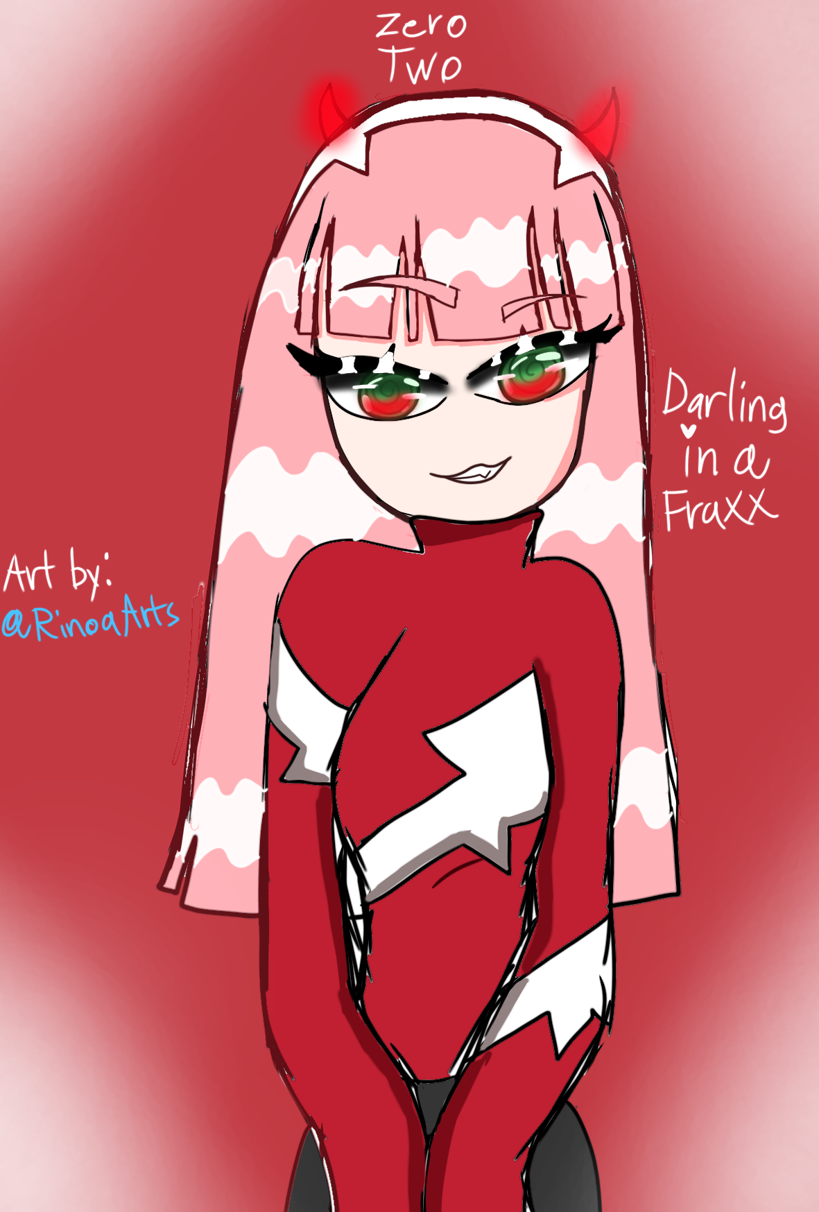 Darling in a fraxx Zero two - ibisPaint