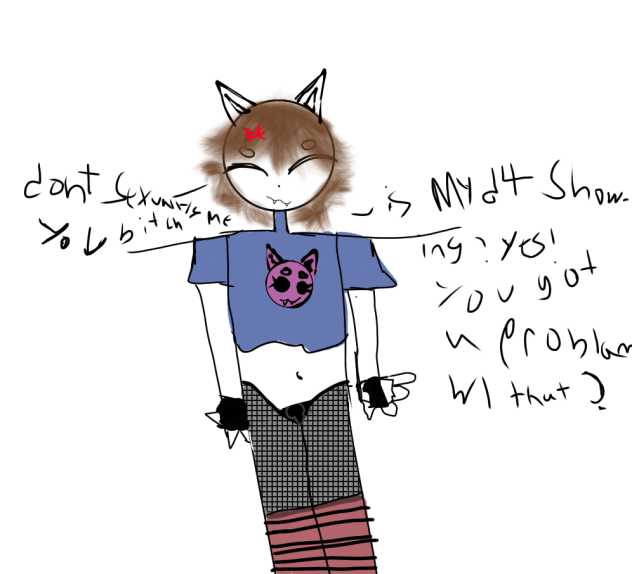 Angry cat boy - ibisPaint