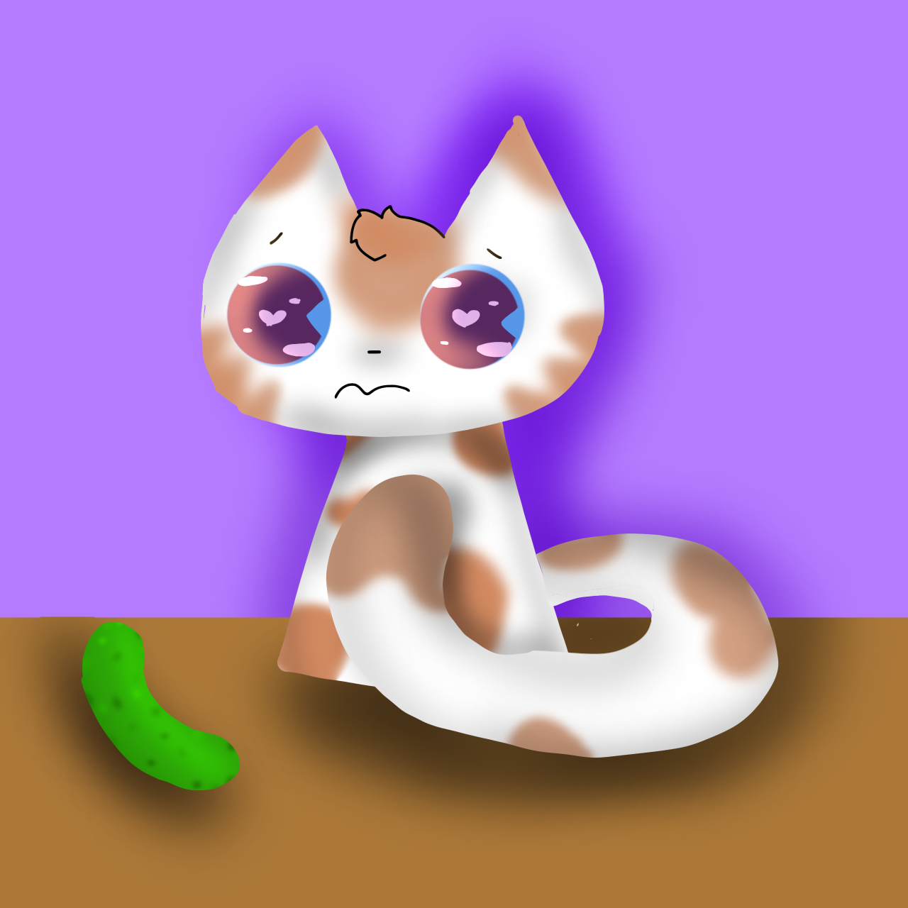 little sad kitten - ibisPaint