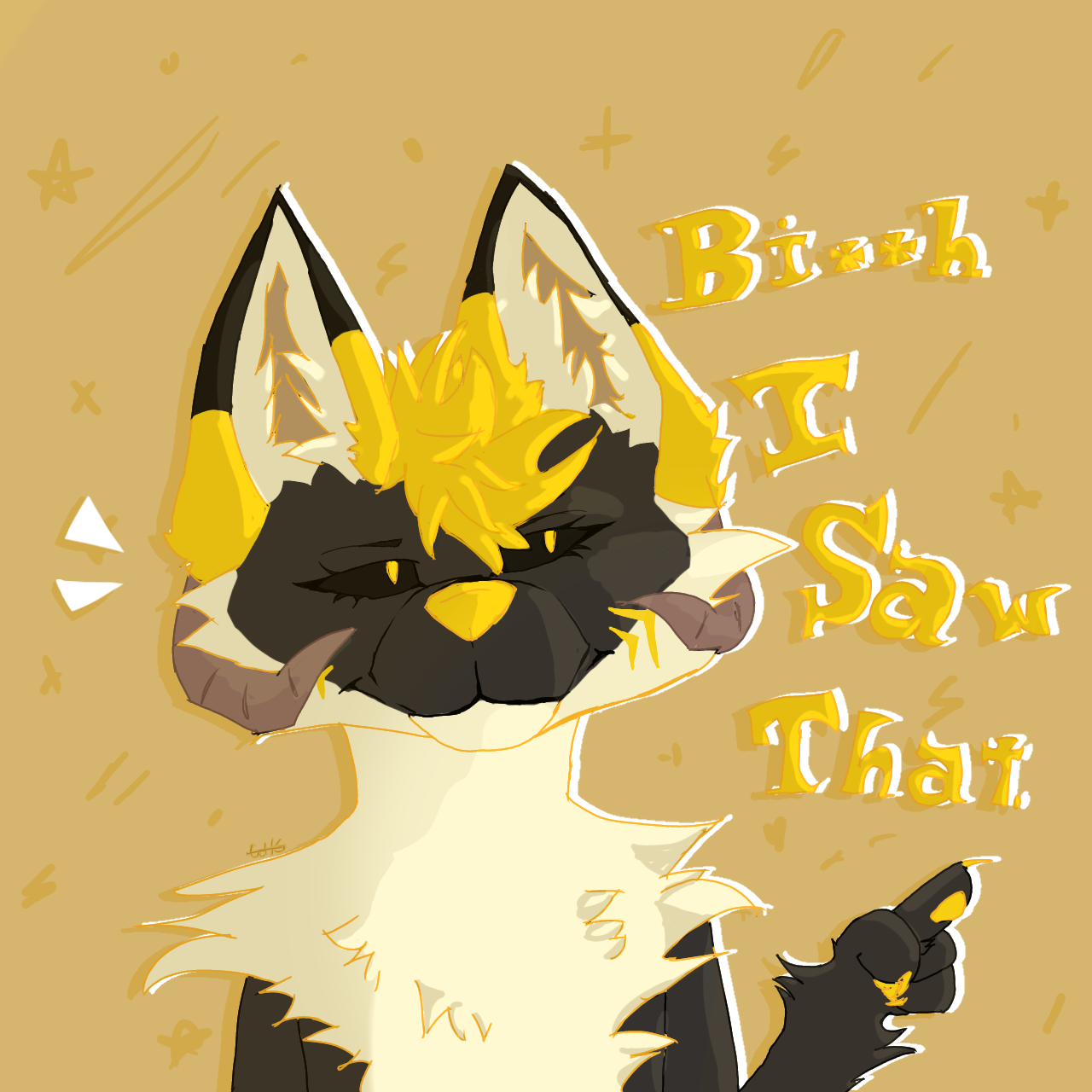 Random draving with my fursona - ibisPaint