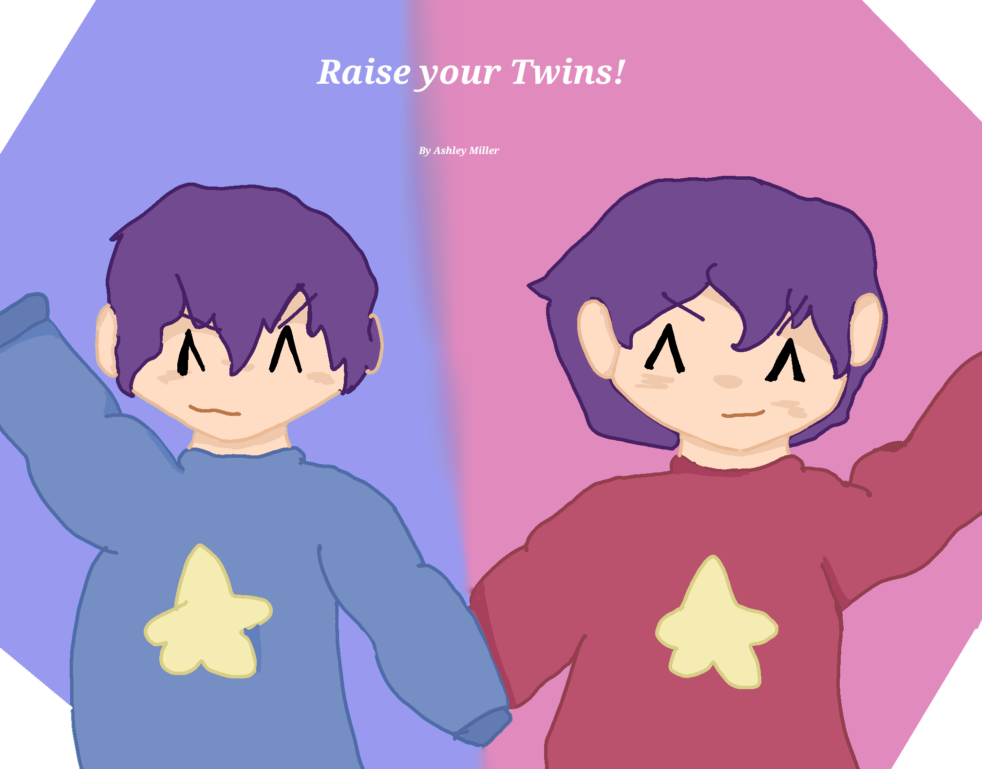 Raising the adopted twins! - ibisPaint
