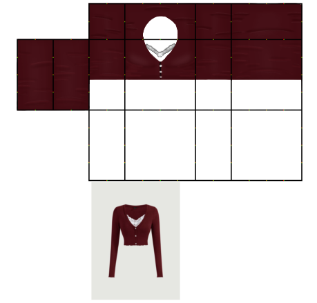 red shirt crop top roblox - ibisPaint