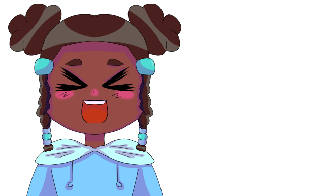 Chibi girl laughing - ibisPaint