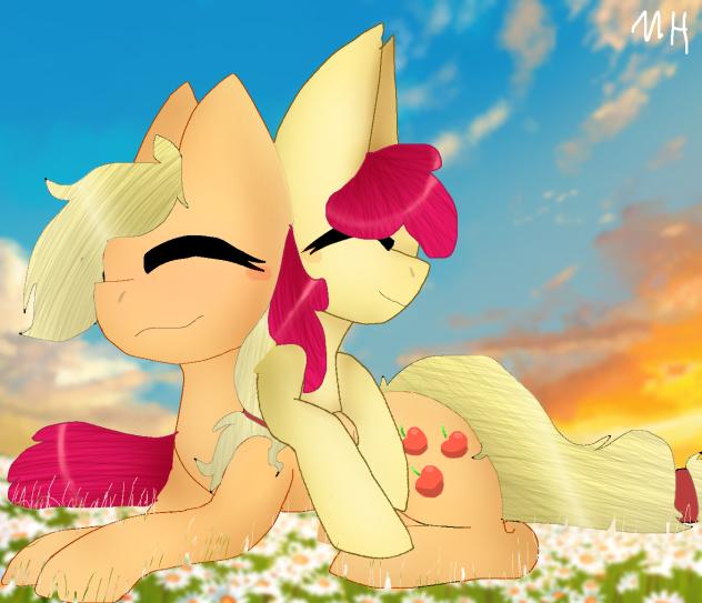 Applebloom and applejack 🍎 - ibisPaint