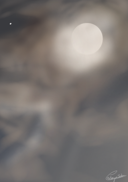 lua e jupiter - ibisPaint