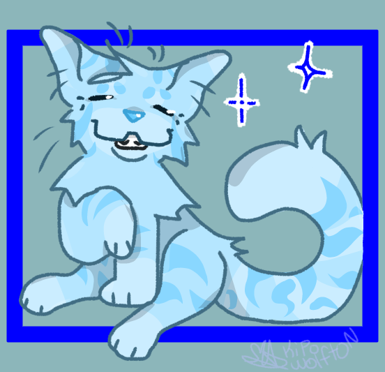 Blue Kitten - ibisPaint