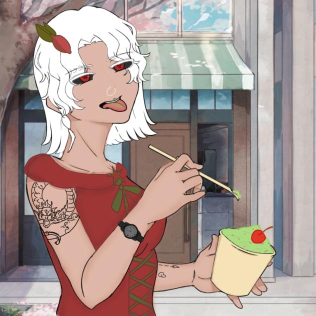 Mocha ice cream - ibisPaint