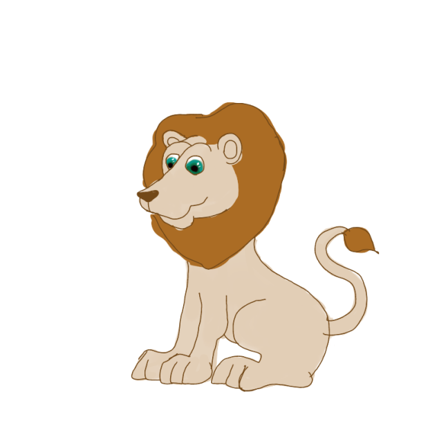 Lion toon practice - ibisPaint