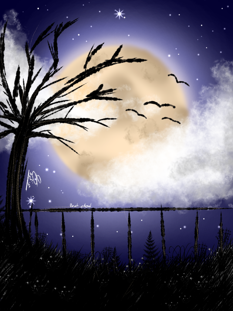full moon - ibisPaint
