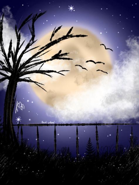 full moon - ibisPaint