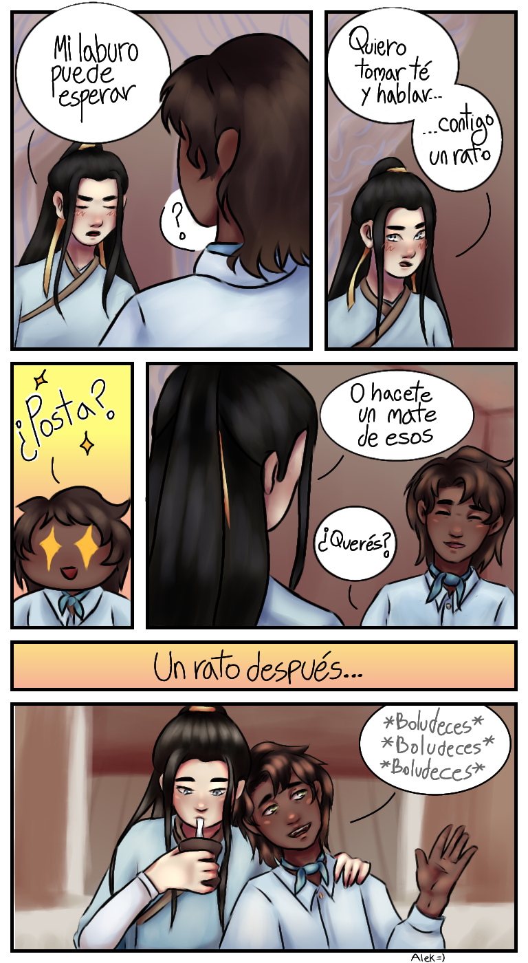 Jiansito toma mate - ibisPaint