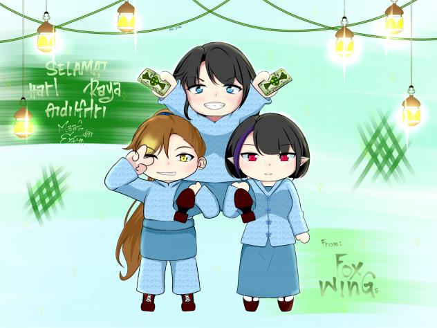 FOX WINGS HARI RAYA THEME - ibisPaint