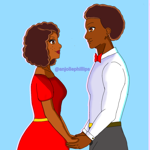 Sasha and Carlos as young adults - ibisPaint