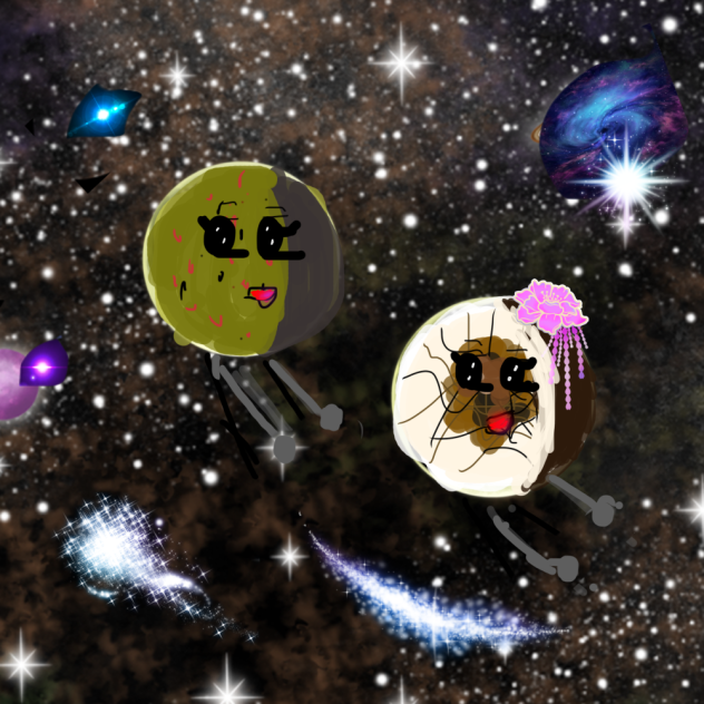 IO AND EUROPA - ibisPaint