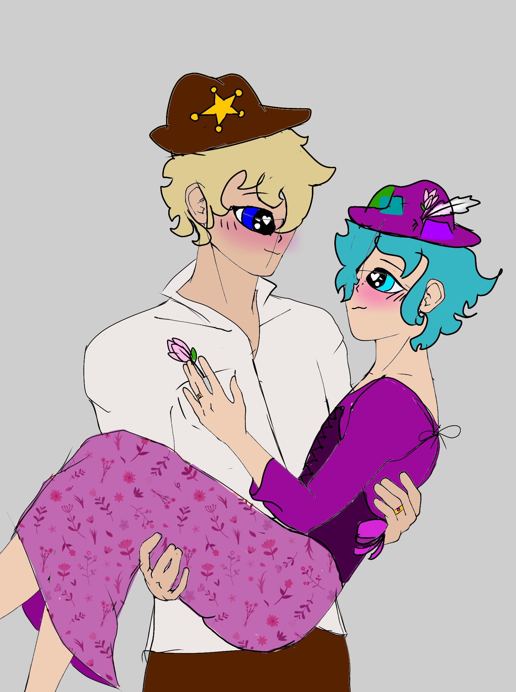 flower husbands wedding - ibisPaint