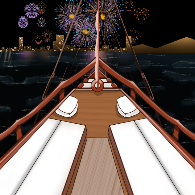 New years boat - ibisPaint