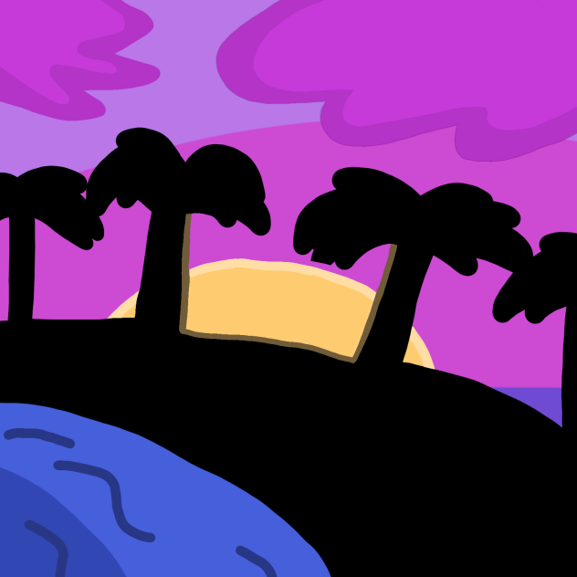 Pretty sunset background😸 - ibisPaint