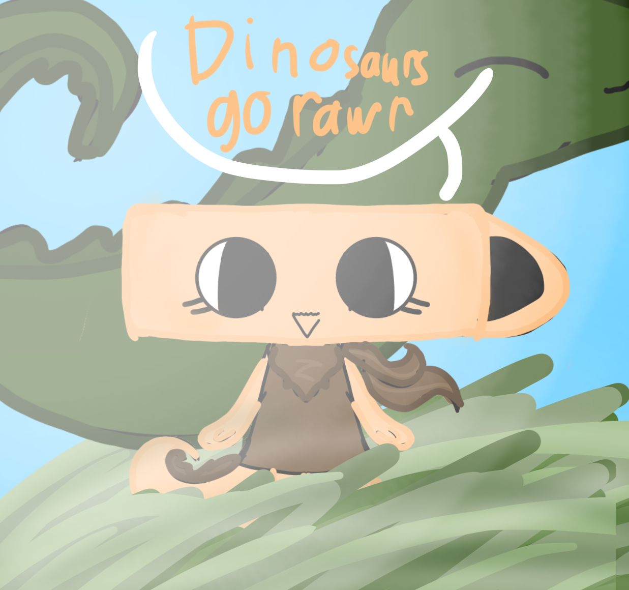 Dinosaurs go rawr!! 🦖 - ibisPaint