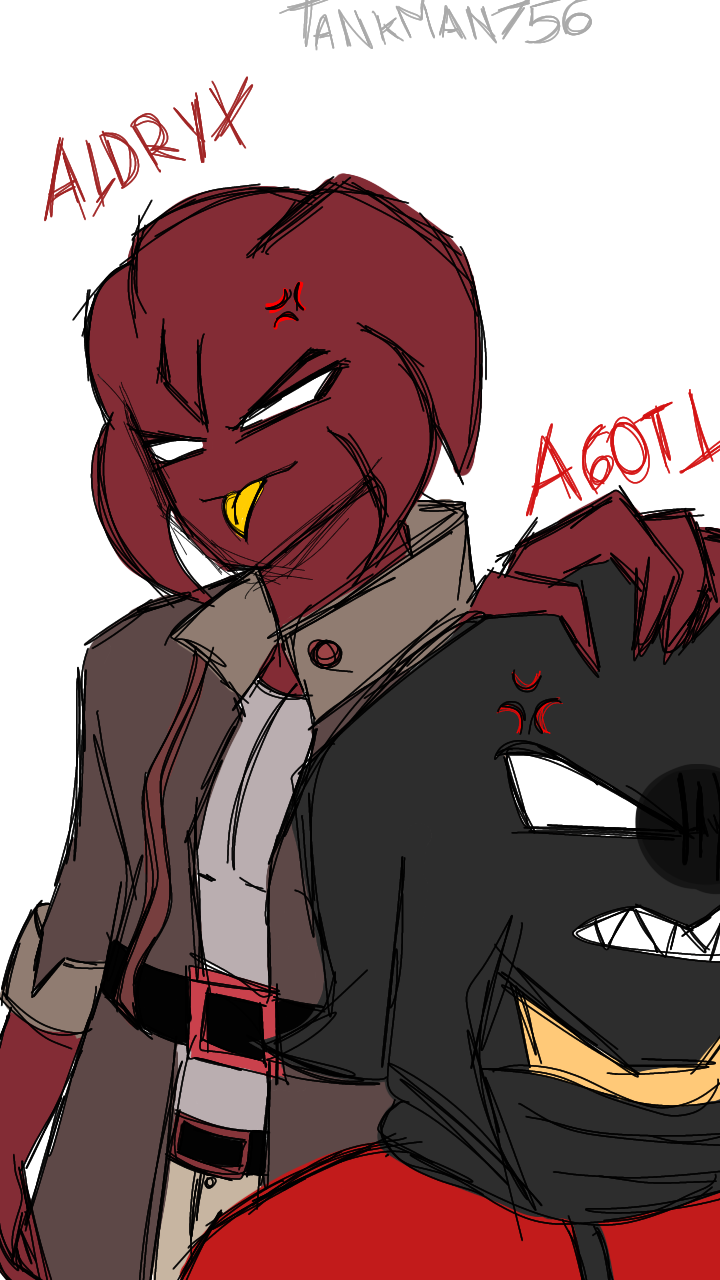 Aldrix and Agoti(Painted) - ibisPaint