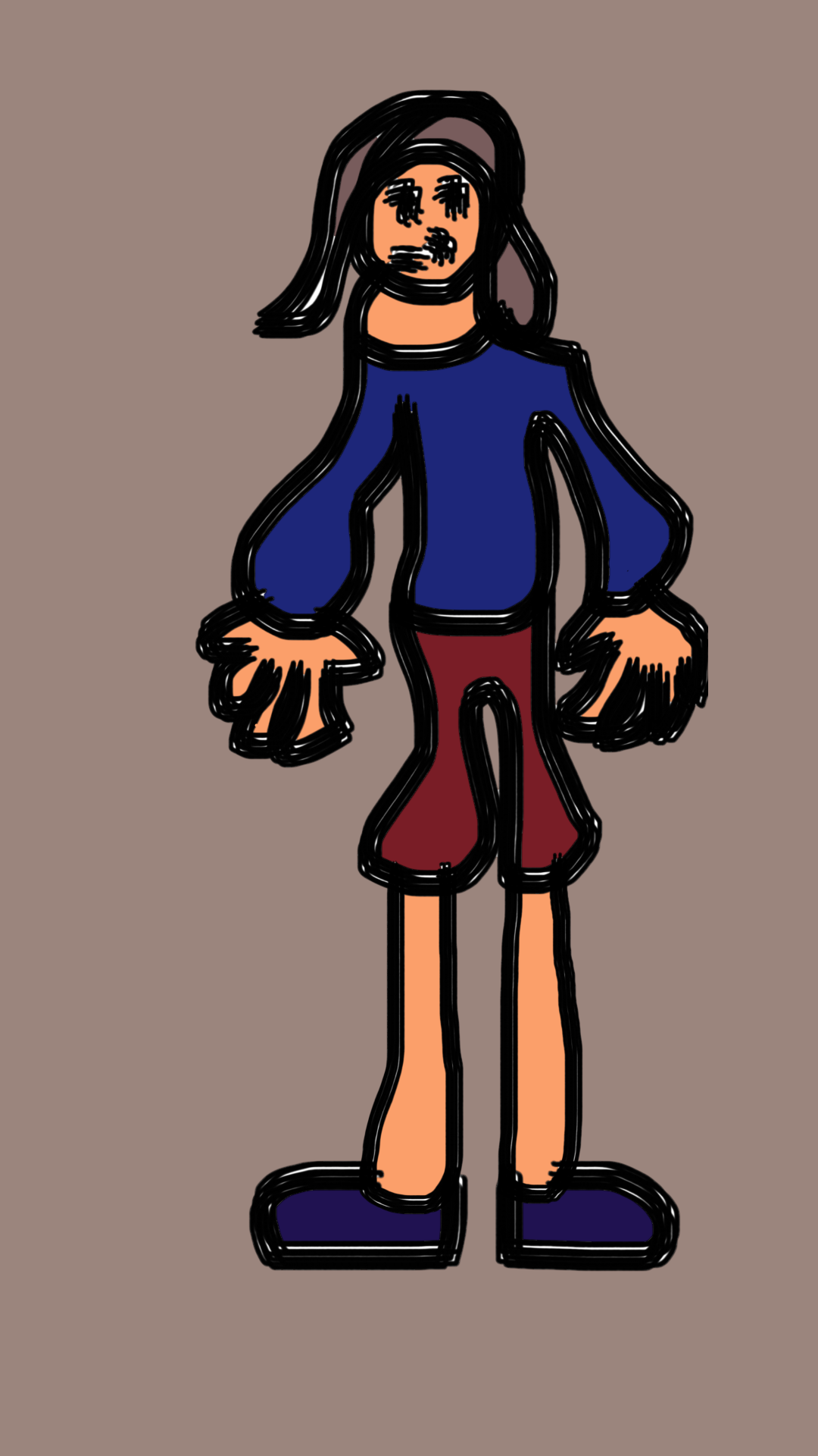 portrait en pieds de blaise Pascal - ibisPaint