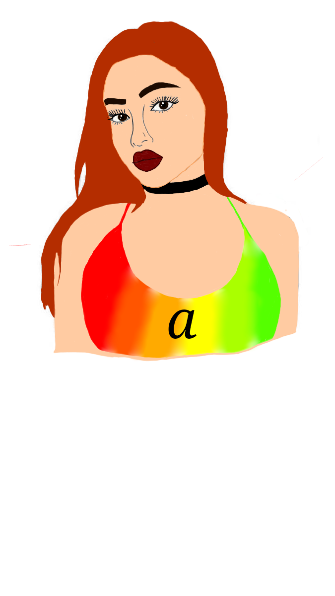 Garota Arco-íris - ibisPaint