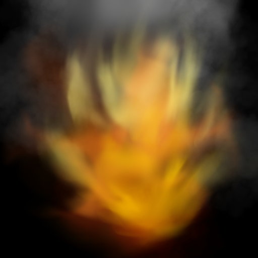 an unrealistic fire - ibisPaint