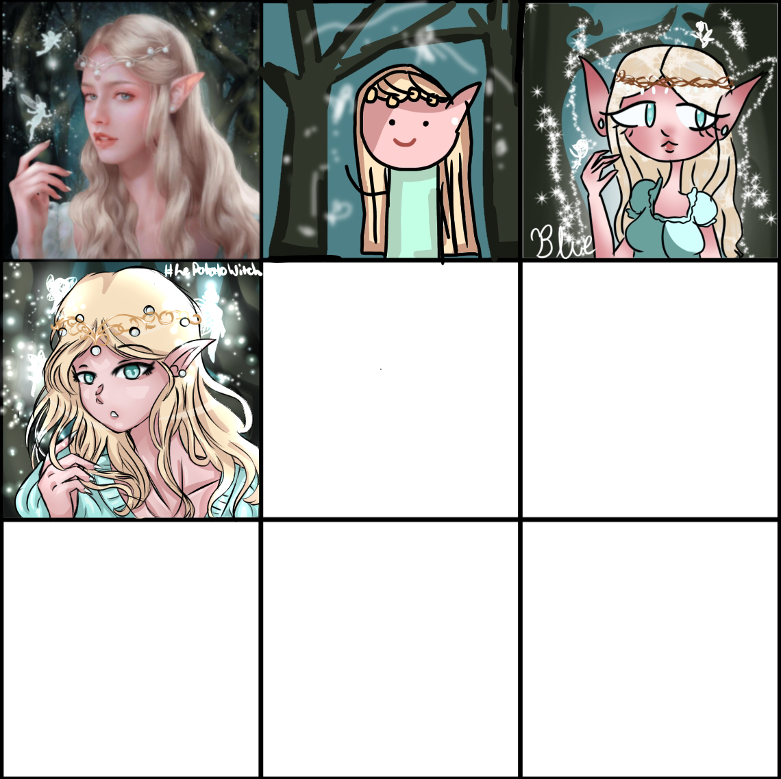 9 styles collab - ibisPaint