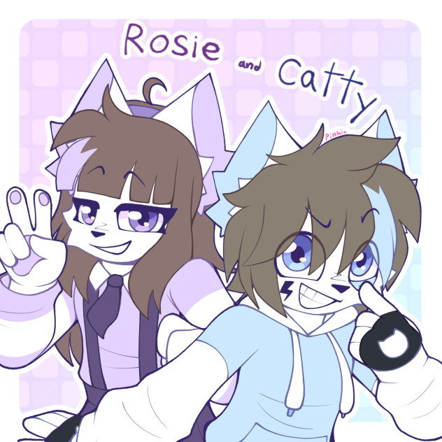 Catty and Rosie fanart - ibisPaint