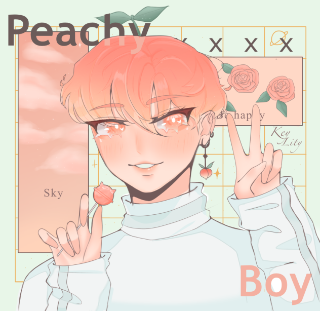 『ℙ𝕖𝕒𝕔𝕙𝕪 𝔹𝕠𝕪』 - ibisPaint