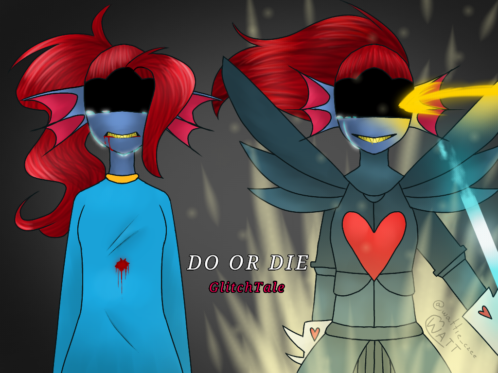 Redraw - Glitchtale Undyne - ibisPaint