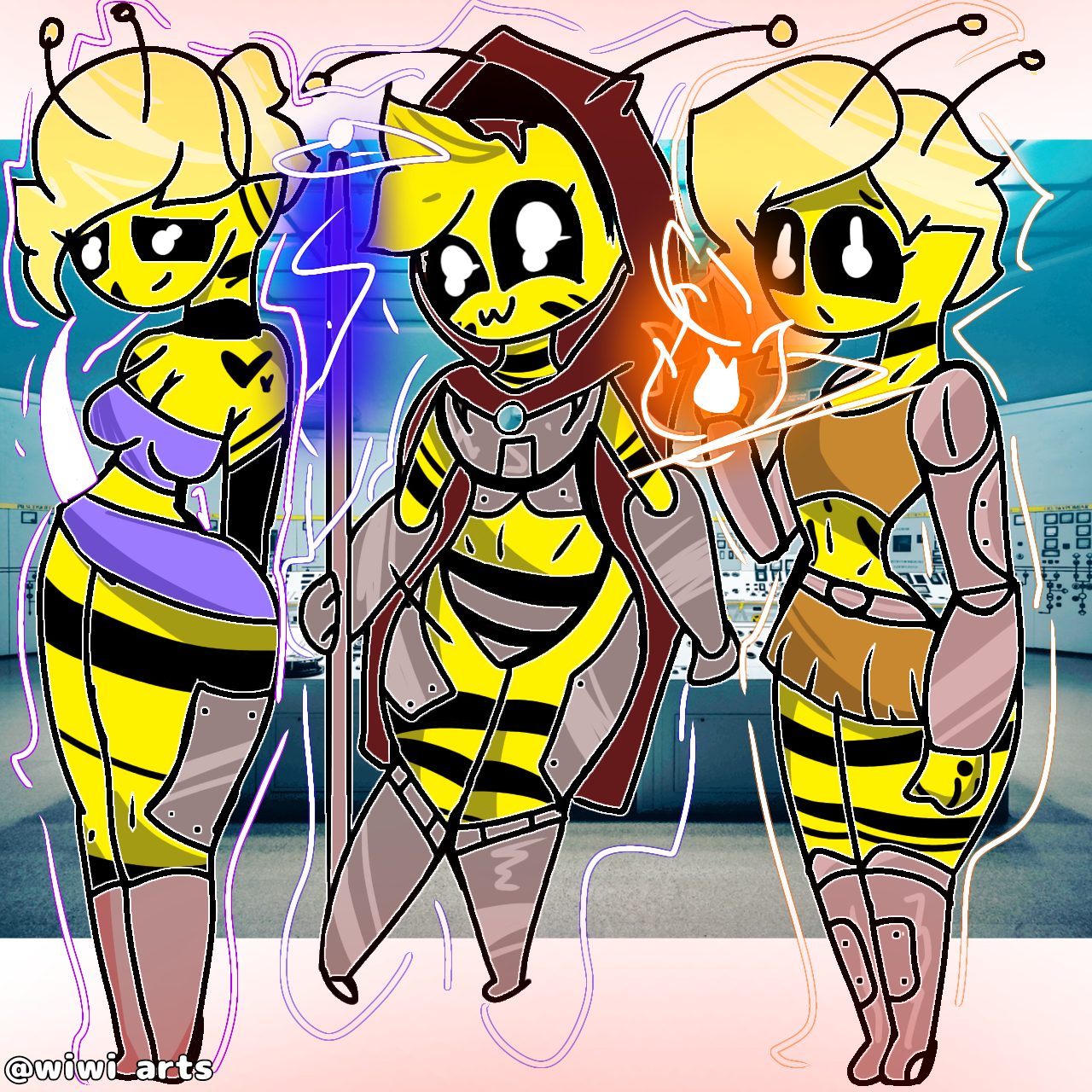 abejas robóticas uwu - ibisPaint