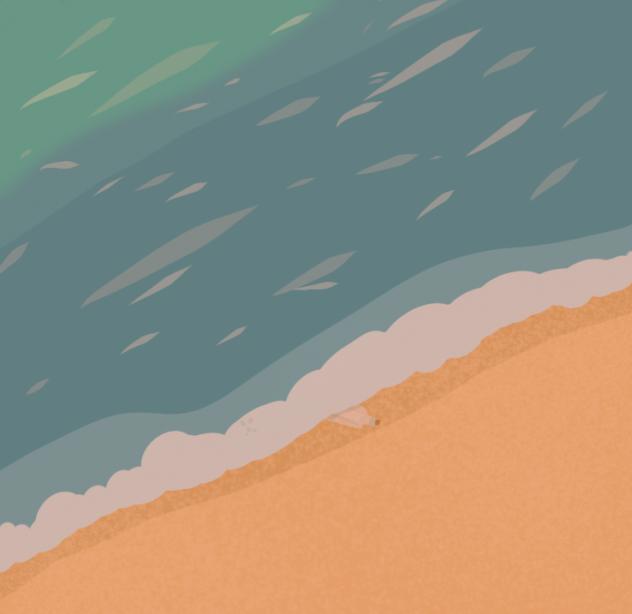 Hidden in the sand - ibisPaint