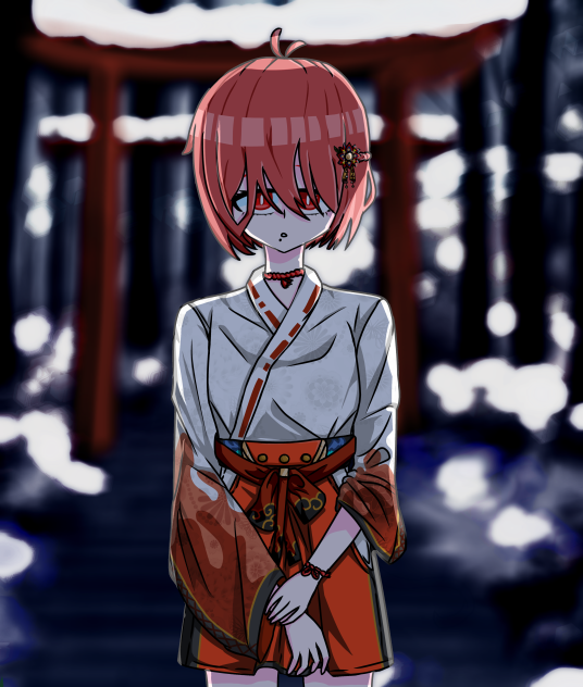 Shrine maiden - ibisPaint