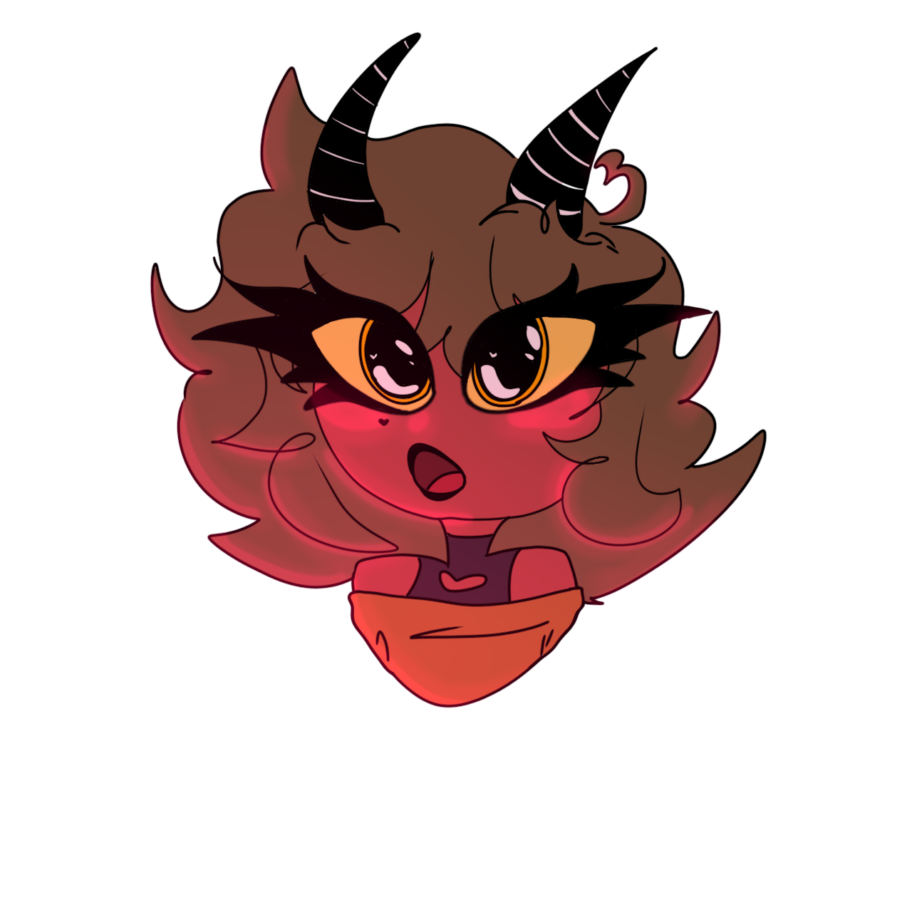 I drew my oc as a imp - ibisPaint