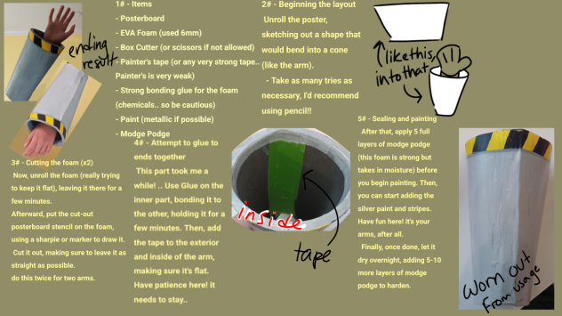 cosplay-costume arms tutorial - ibisPaint