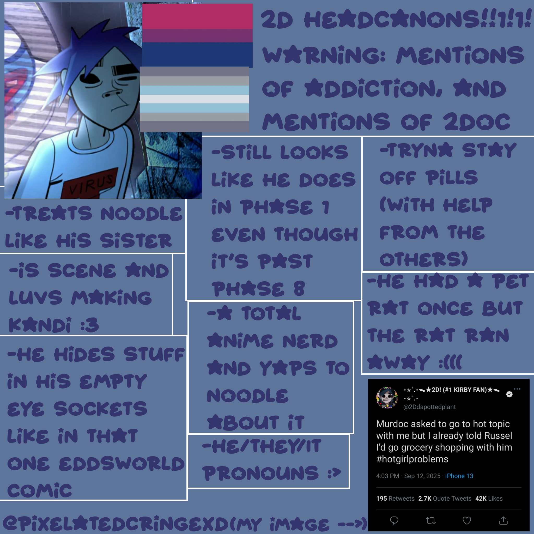 2D headcanons 🌙🧋 - ibisPaint