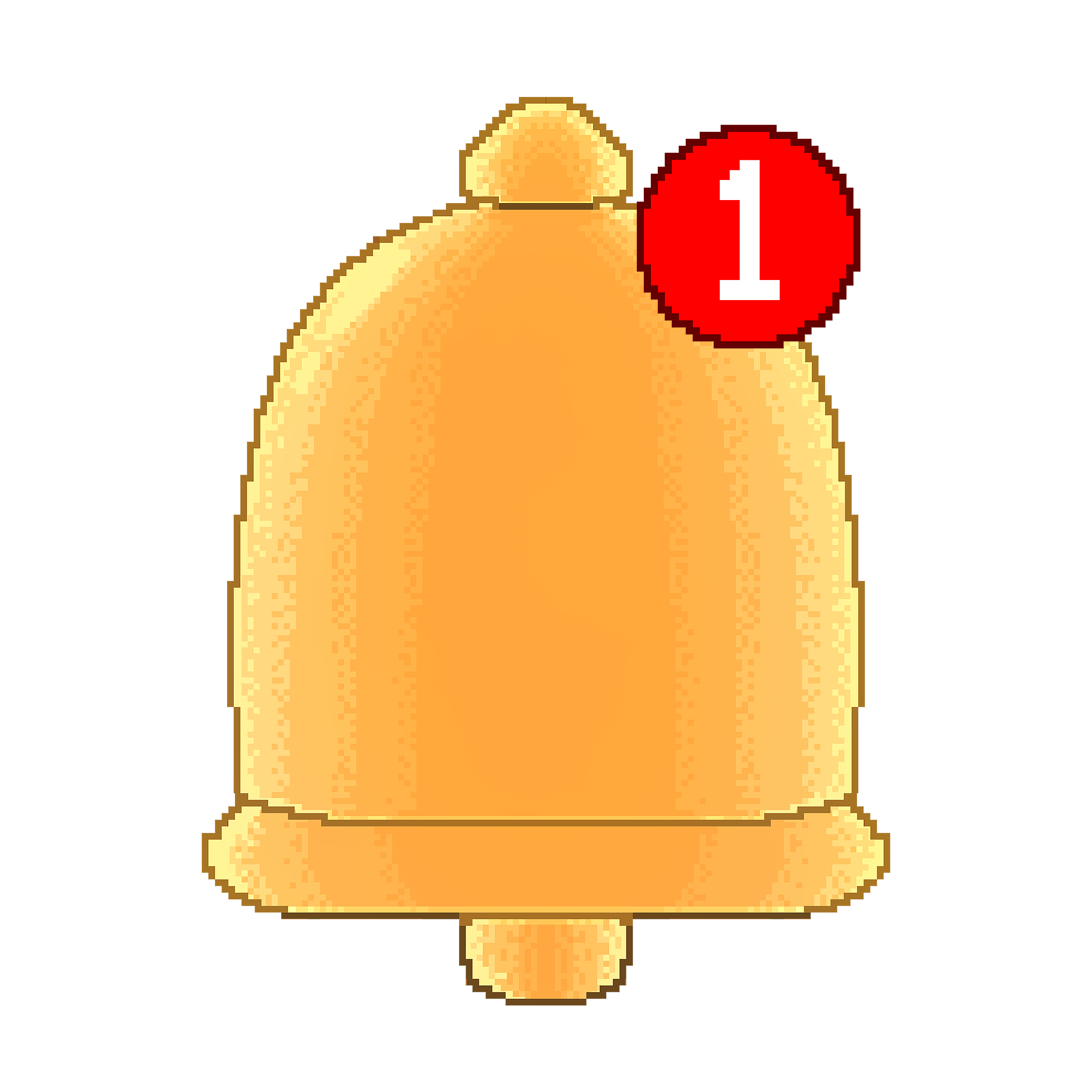 Bell notification b 02 (pixel) - ibisPaint