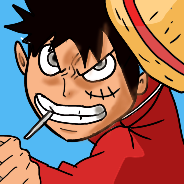 straw hat luffy - ibisPaint