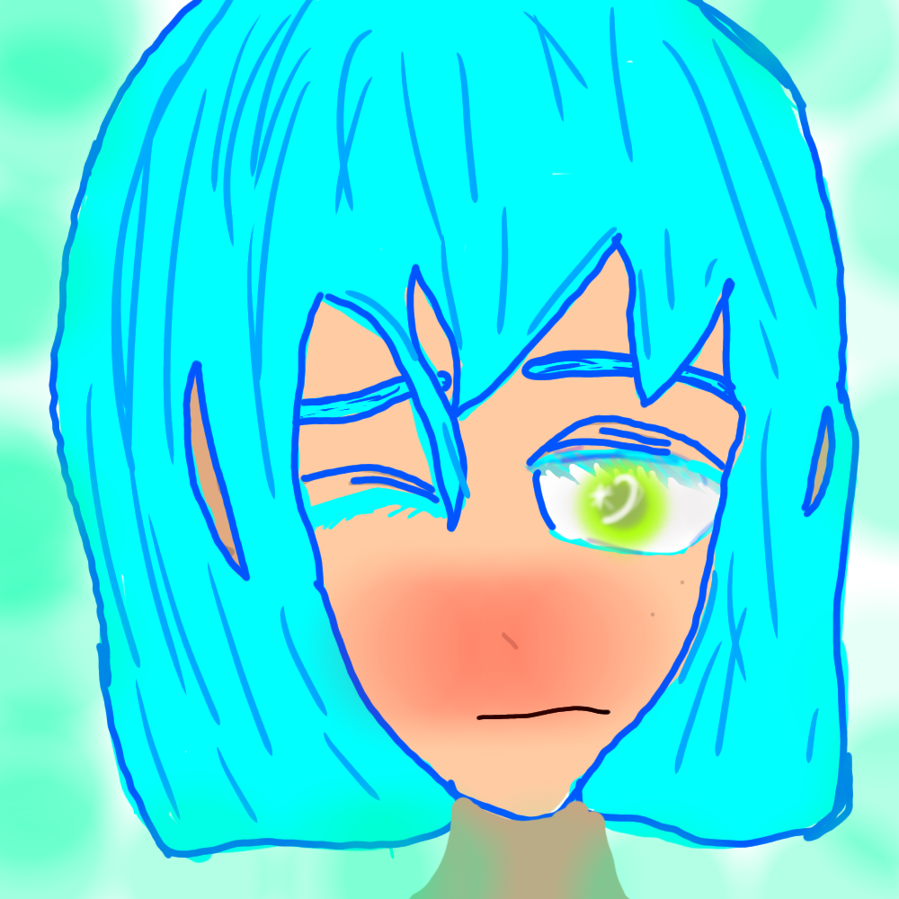 Blue (idk what i drew) - ibisPaint