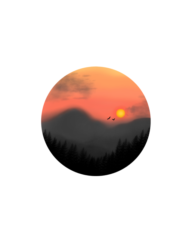 Mountain Sunset - ibisPaint
