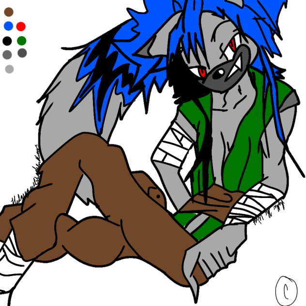 Roku the Demonwolf - ibisPaint
