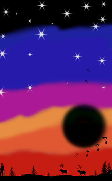 senja yg tenang - ibisPaint