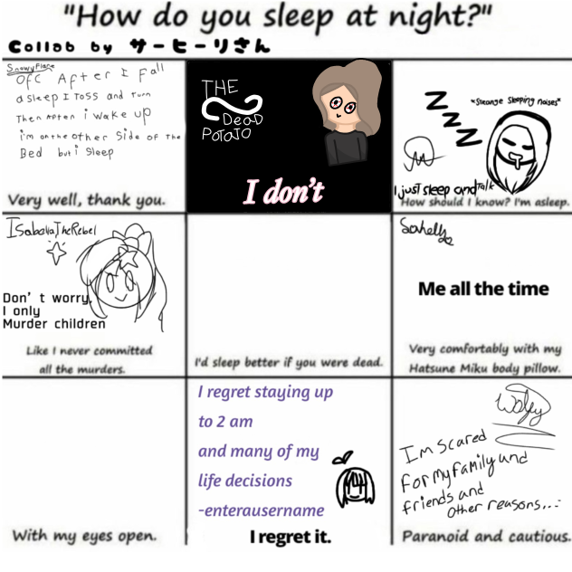 How do you sleep at night collab - ibisPaint
