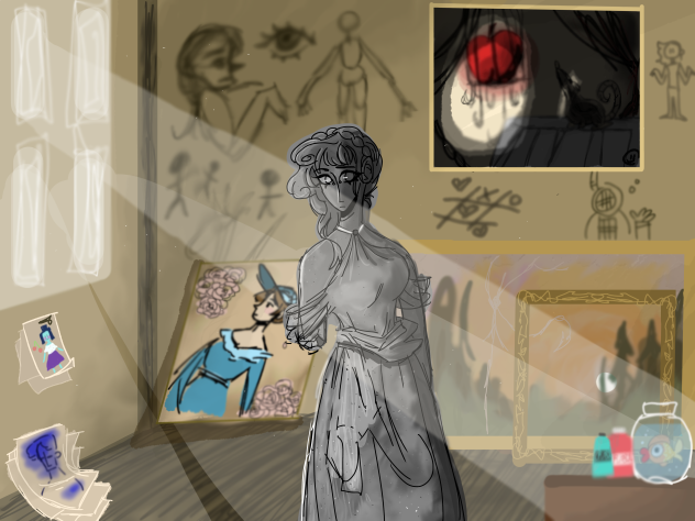 Athena statue art theater - ibisPaint