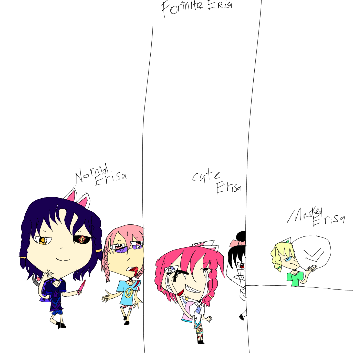 ERISA FORTNITE evolution my backstory - ibisPaint