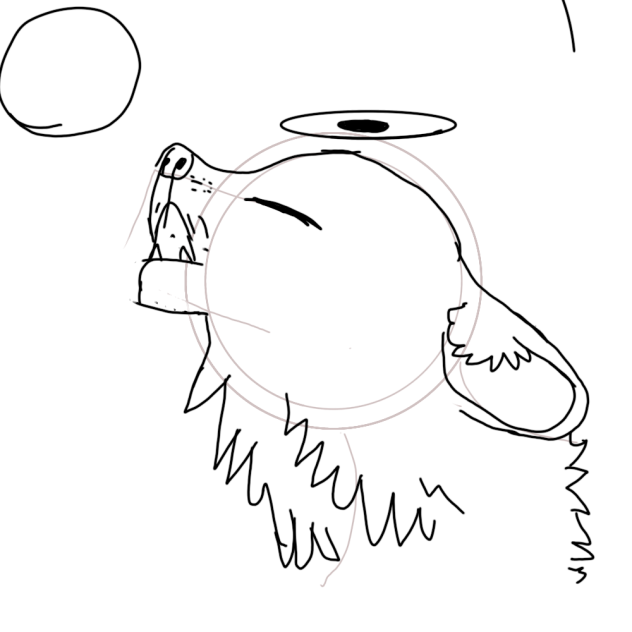 an angel wolf - ibisPaint